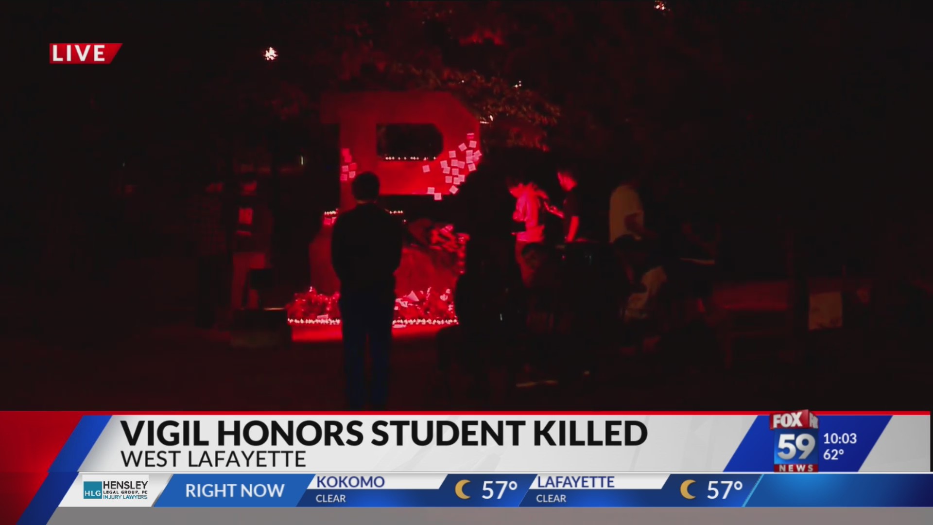 Vigil for Purdue University student killed overnight in his dorm. – Fox 59