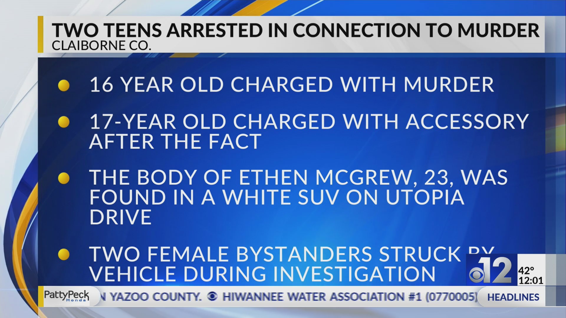 Port Gibson police arrest two teens after body found in SUV – WJTV Port Gibson police arrest two teens after body found in SUV – WJTV