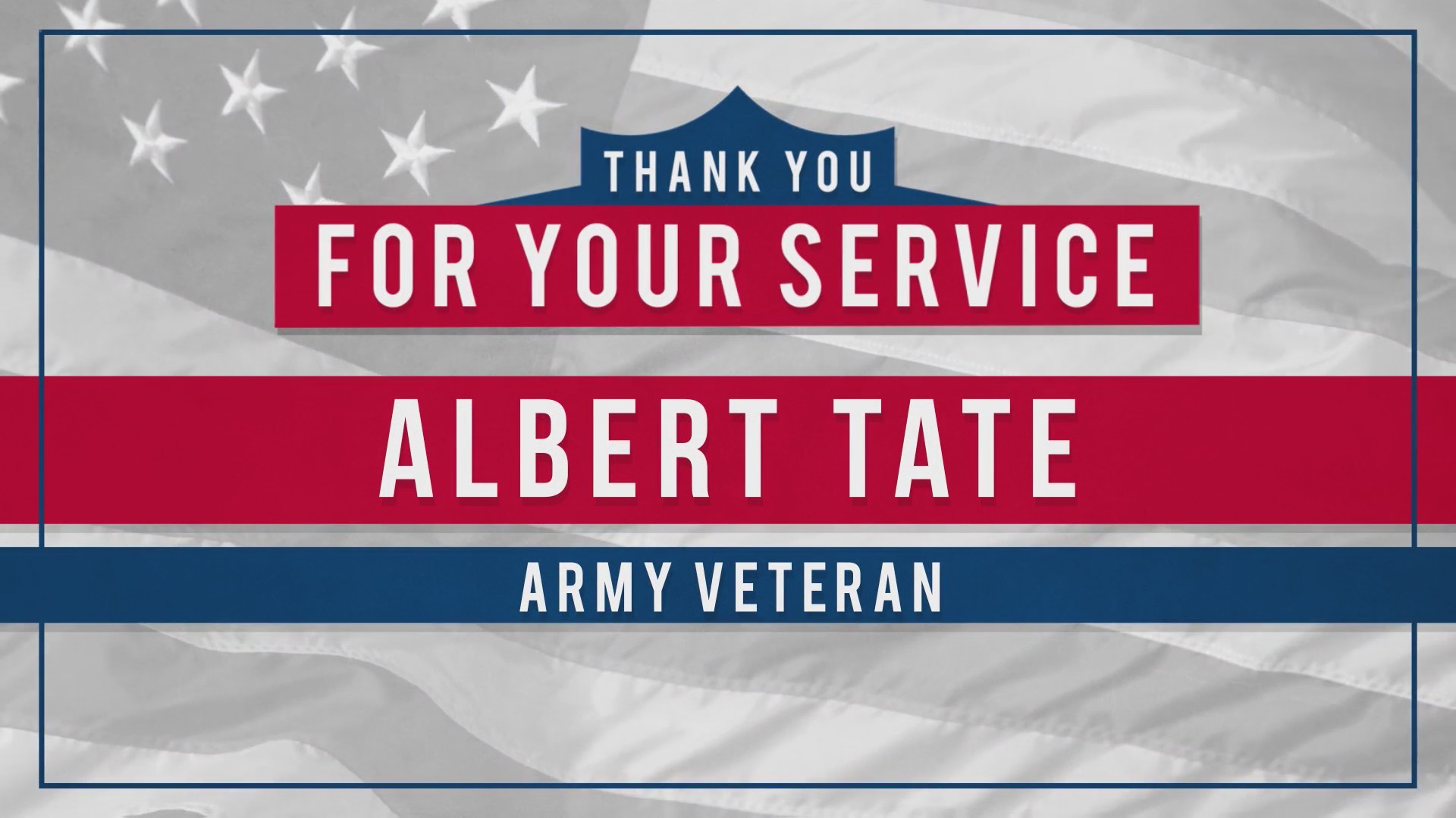 Thank you for your service, Albert Tate – WSPA 7NEWS