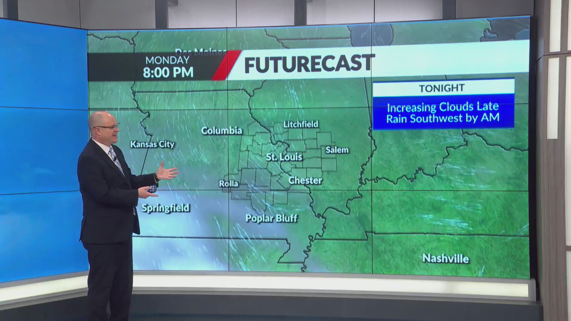 Strong winds and a couple rounds of rain likely Tuesday – FOX 2