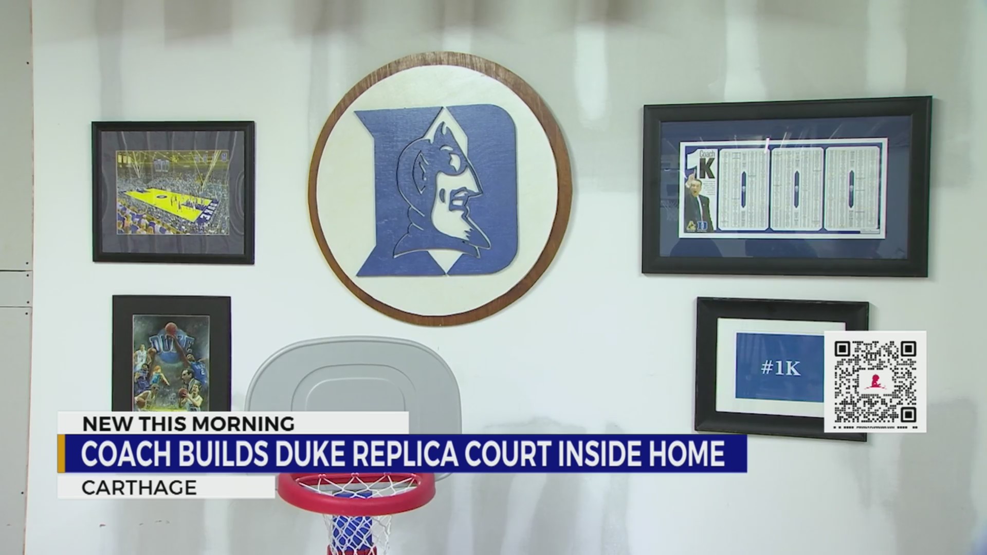 Middle TN coach builds Duke replica court inside home – WKRN News 2