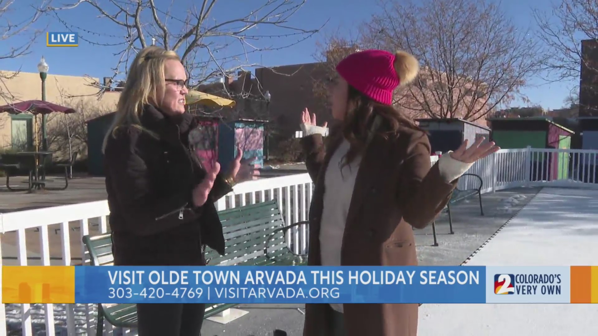Ice Skating at Olde Town Arvada – FOX31 Denver