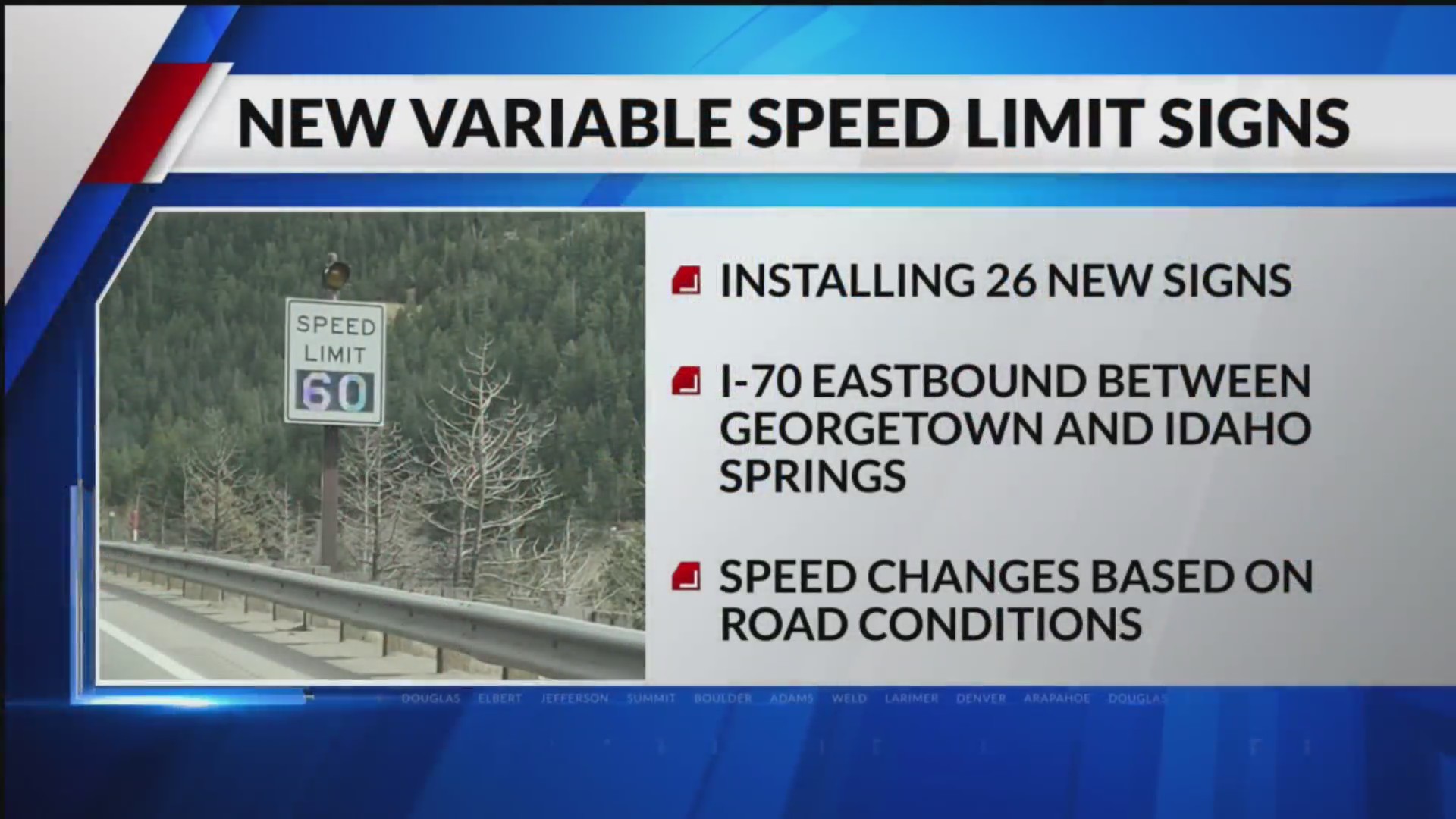 CDOT will be changing how fast you can drive on I-70 based on traffic ...