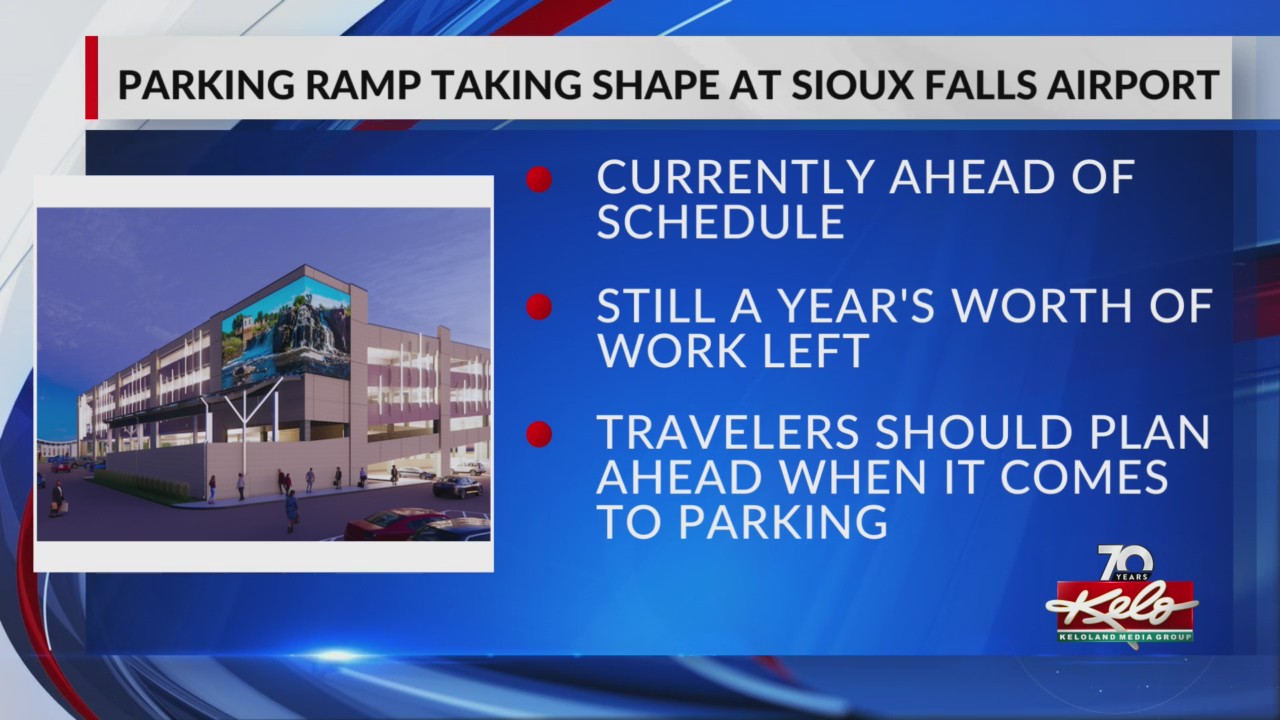 Parking ramp taking shape at Sioux Falls airport – KELOLAND.com