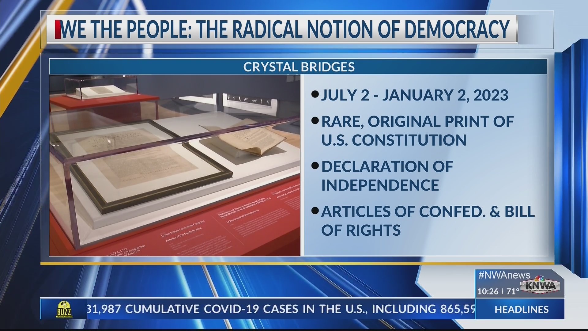 US constitution on display at Crystal Bridges – KNWA FOX24