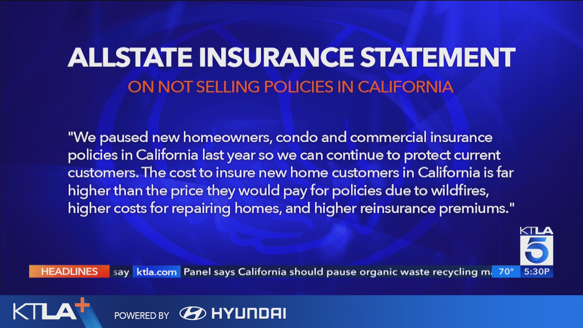 Allstate stops accepting new property insurance applications in ...