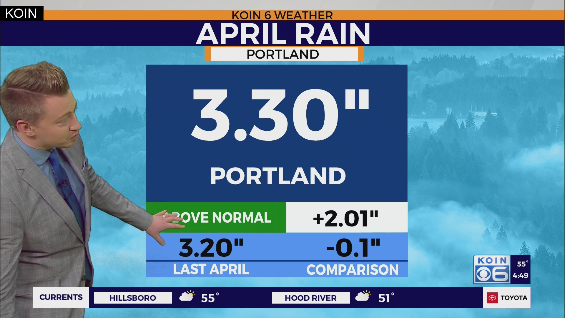 Portland weather forecast April 13, 2023 – KOIN.com