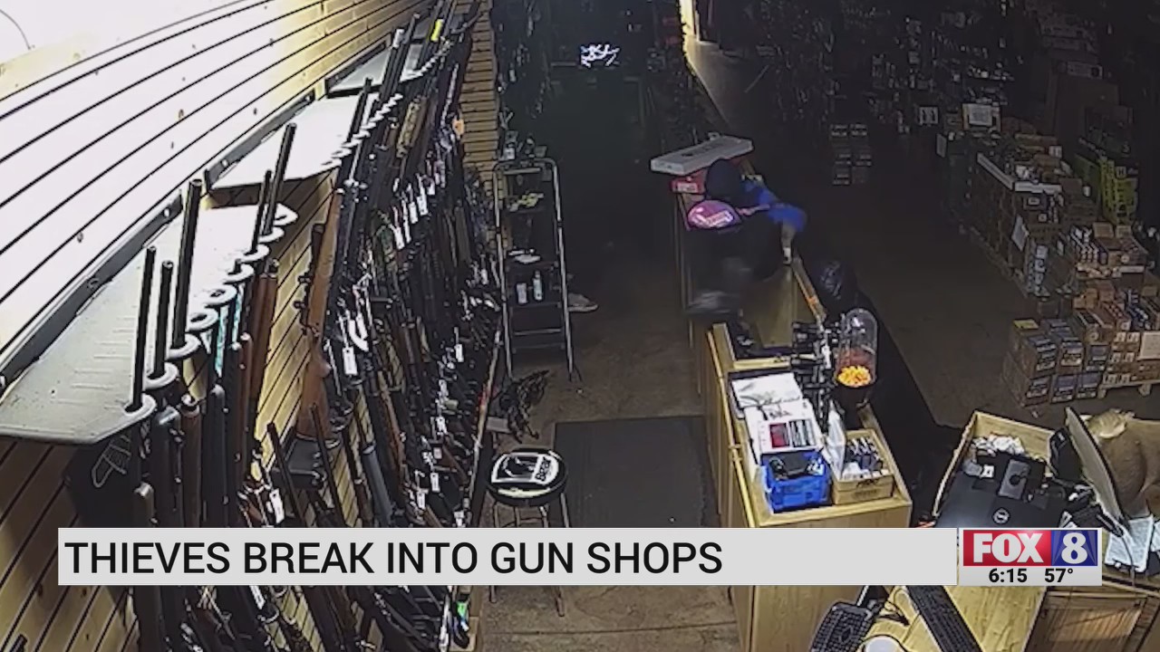 Surveillance video shows burglars ransack Pilot Mountain gun store ... Surveillance video shows burglars ransack Pilot Mountain gun store ...