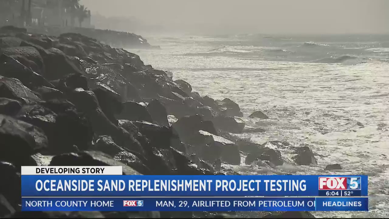 Oceanside sand replenishment project testing – FOX 5 San Diego & KUSI News