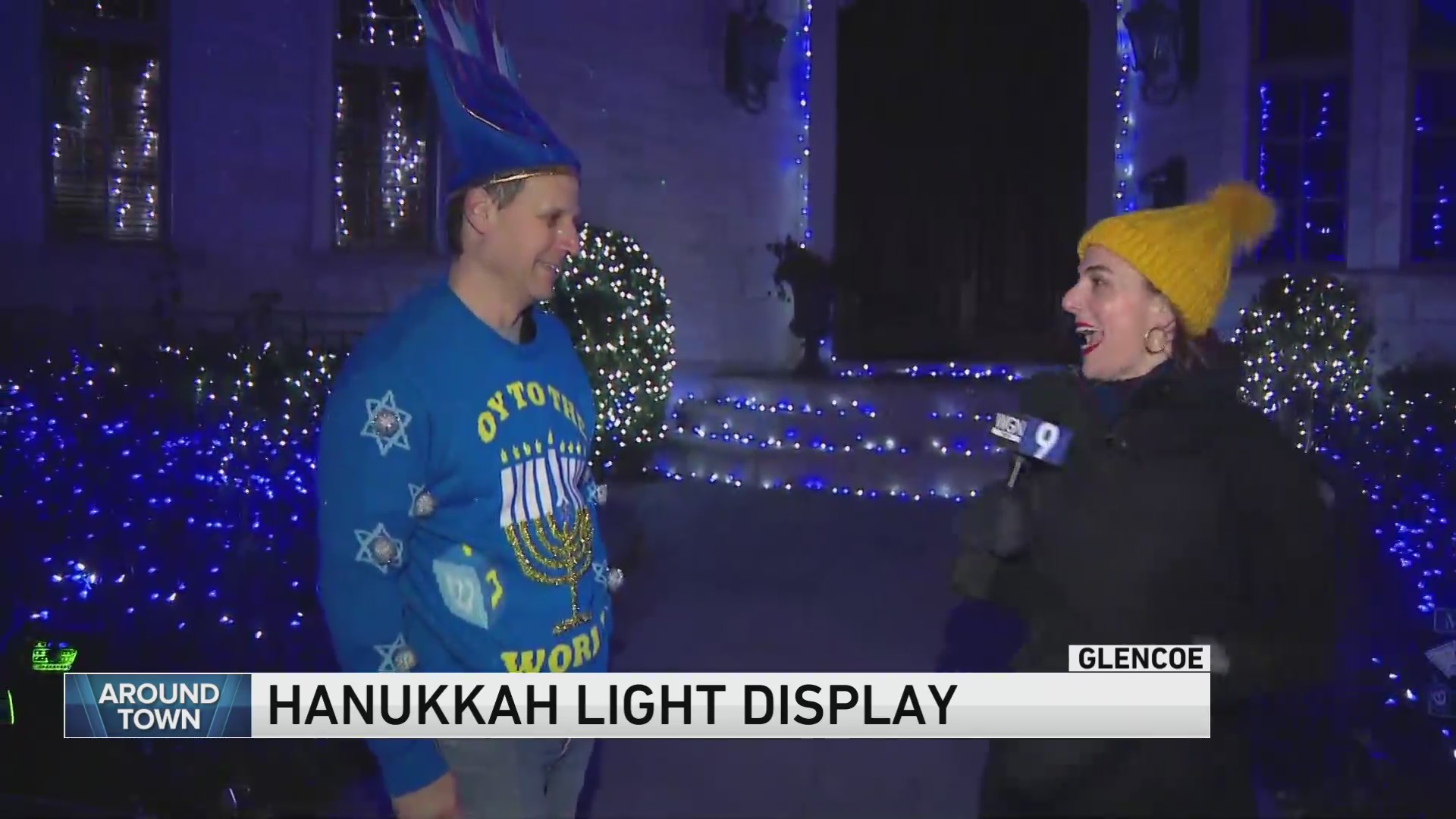 Around Town – Hanukkah Light Display – WGN-TV