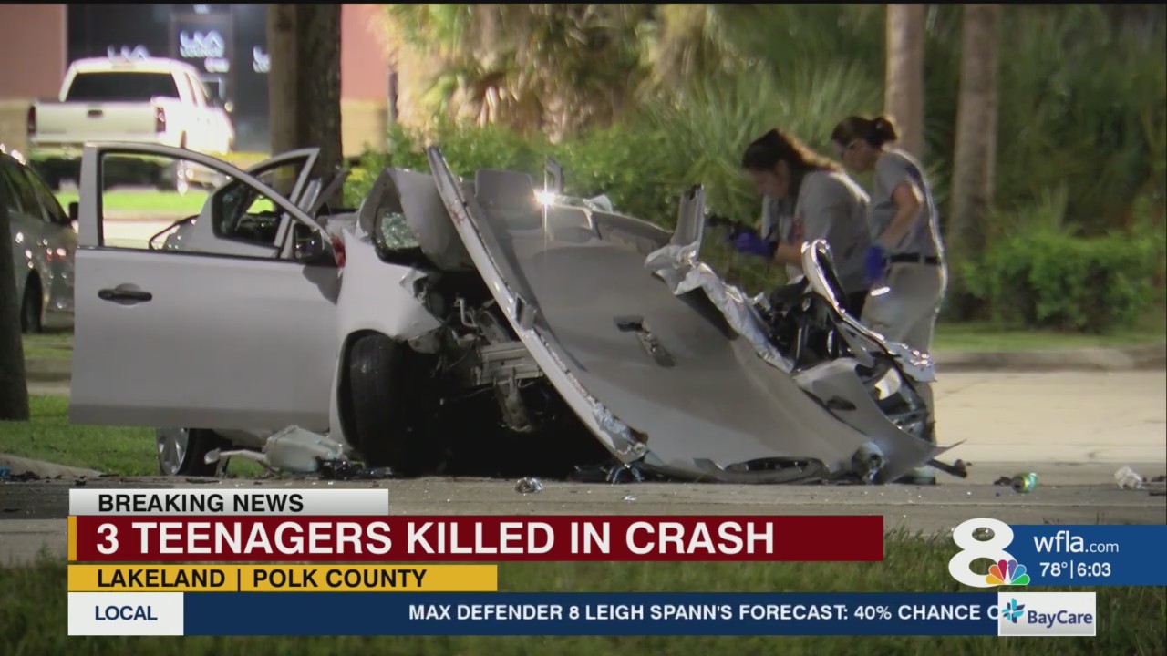 3 teens killed in 3-vehicle crash in Lakeland – WFLA