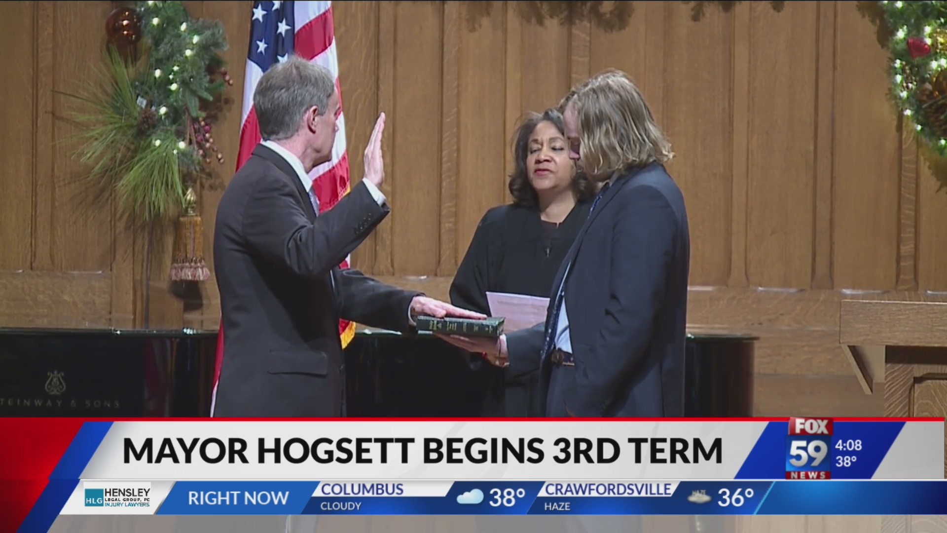 Hogsett pledges education reform as he takes oath for third term – Fox 59