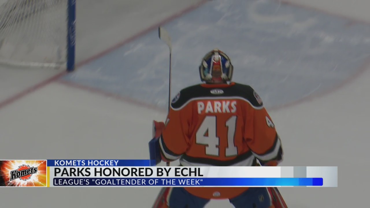 Tyler Parks named ECHL’s Goaltender of the Week as Komets prepare for ...