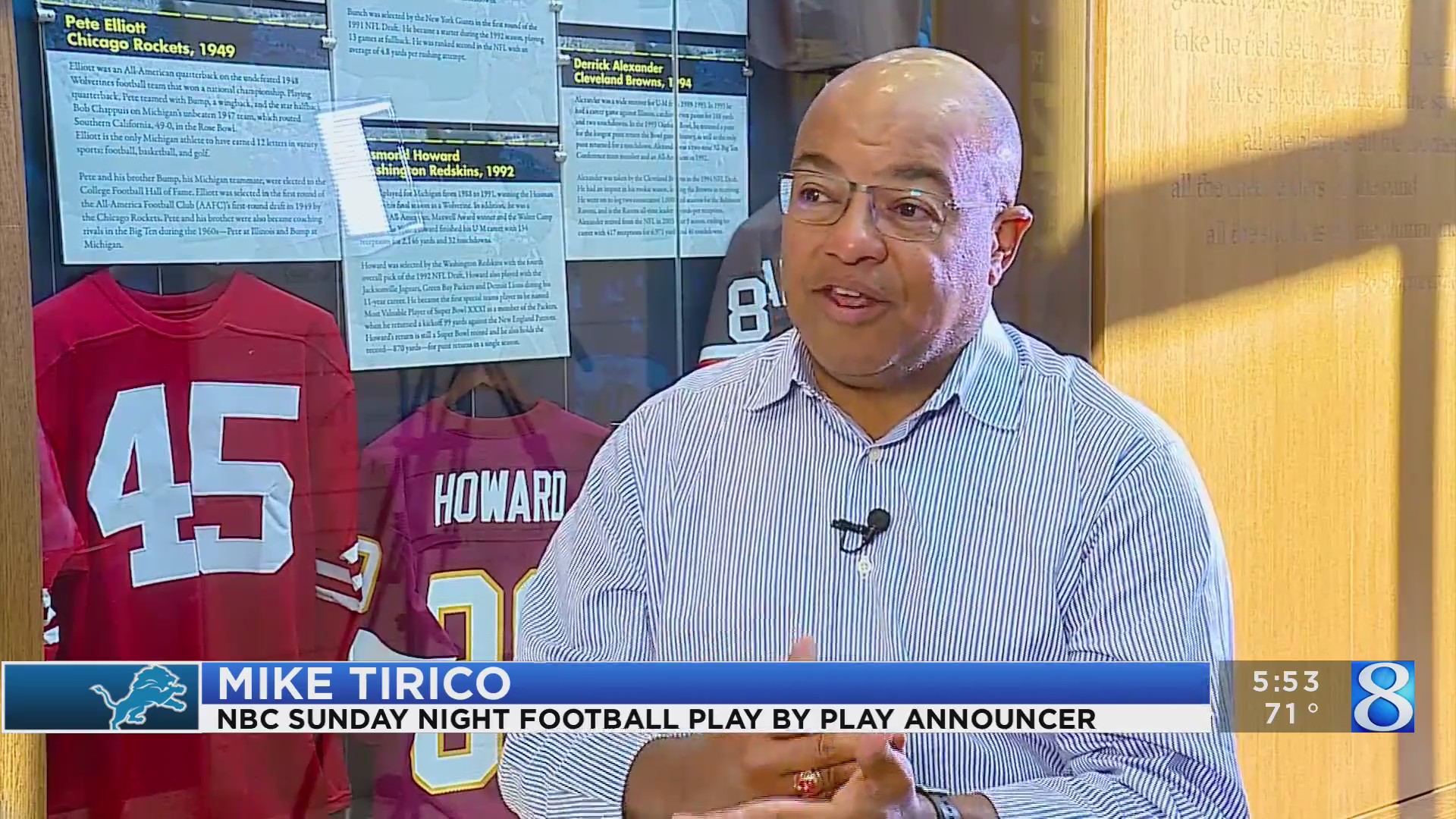 NBC’s Tirico talks Lions – WOODTV.com