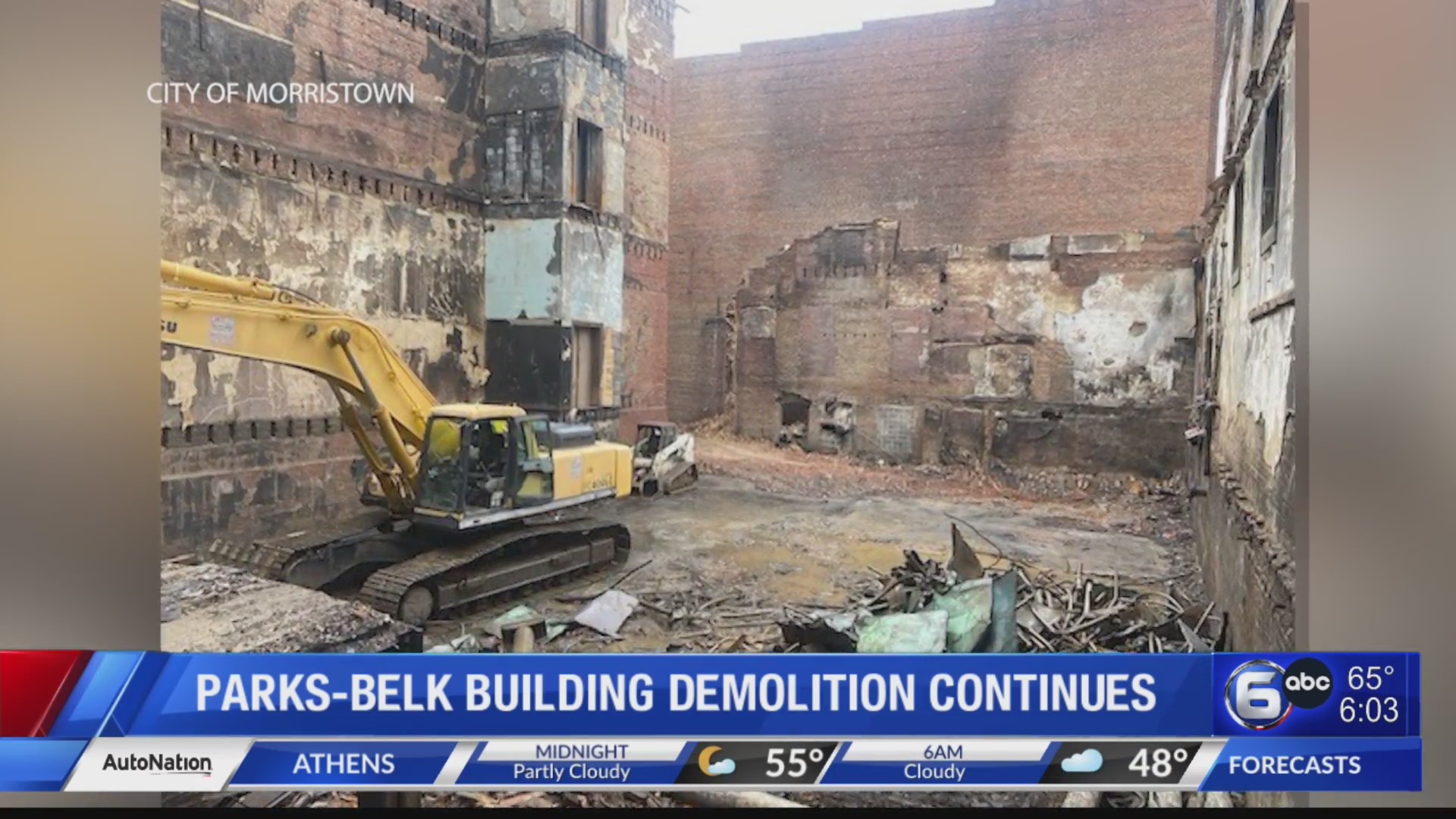 Parks-Belk Building Demolition Continues – WATE 6 On Your Side