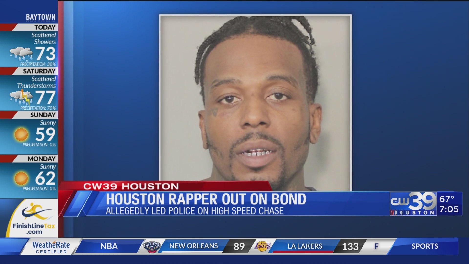Houston rapper Sauce Walka out on bond after high speed police chase ...