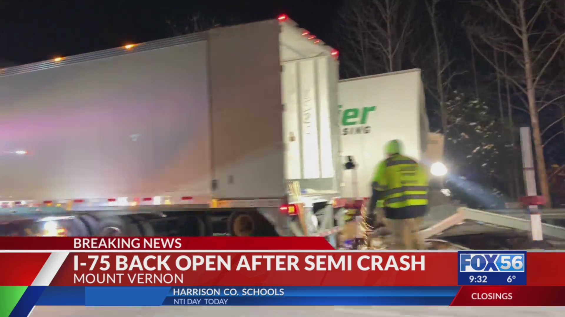 Truck drivers extracted from Mt. Vernon semi-trailer crash – FOX 56 News