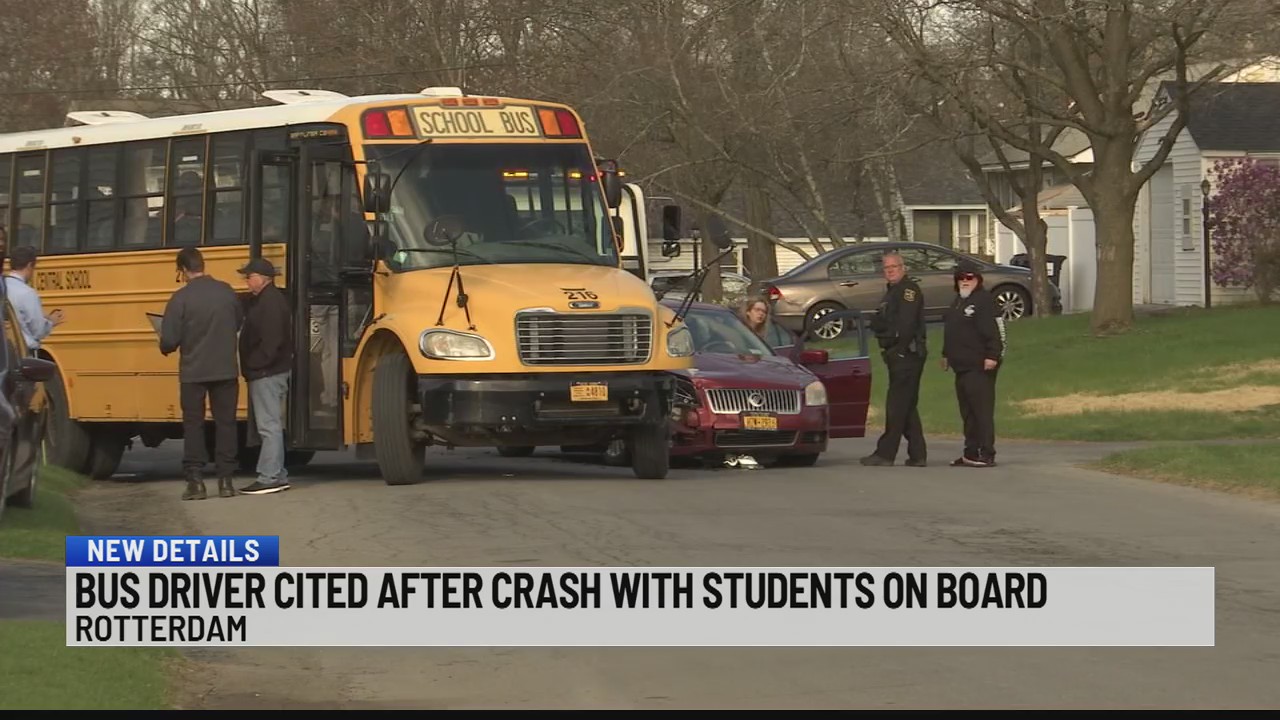 School bus driver cited after crash with students on board – NEWS10 ABC