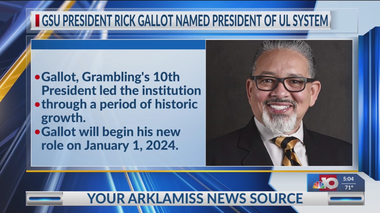 NBC 10 News Today: Grambling State President Rick Gallot appointed as ...