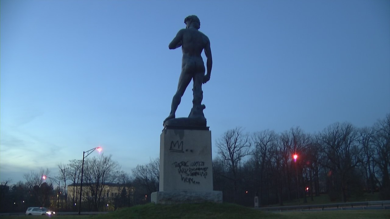 Statue of David vandalized in Delaware Park – News 4 Buffalo