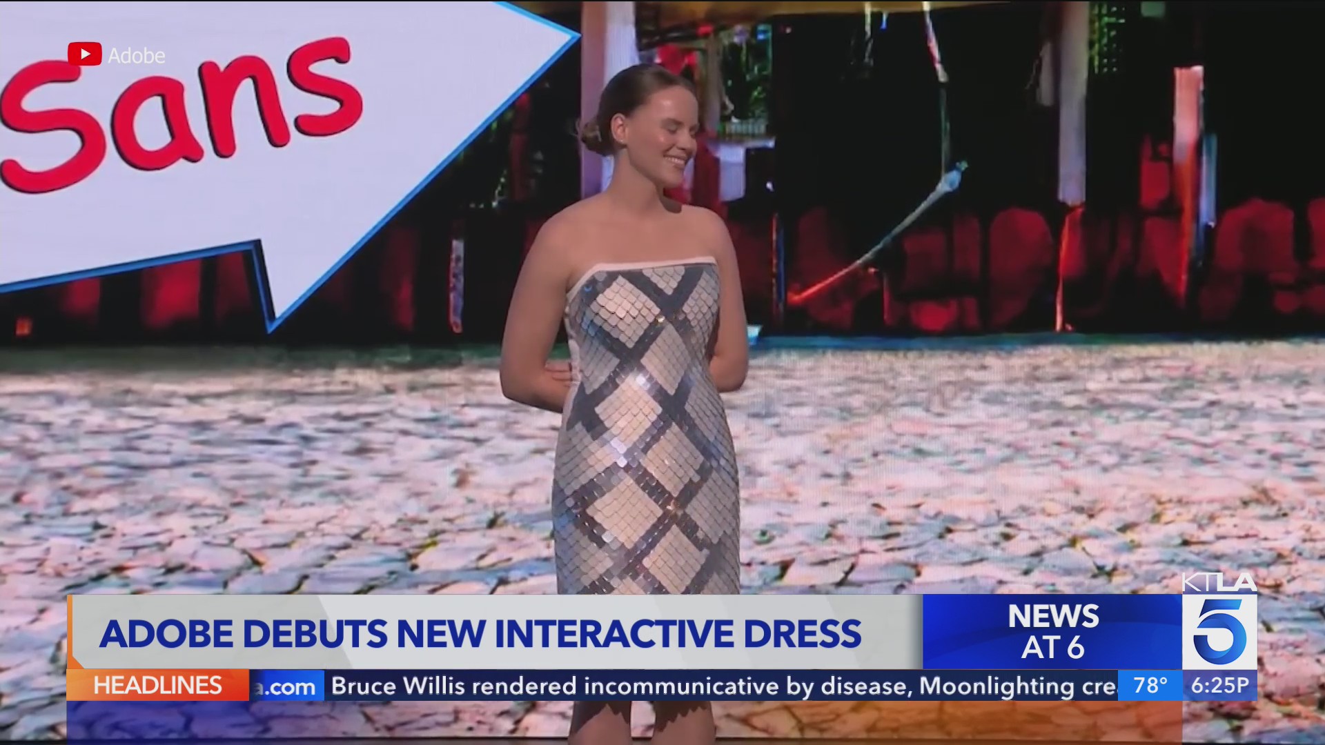 Adobe debuts new interactive dress – KTLA