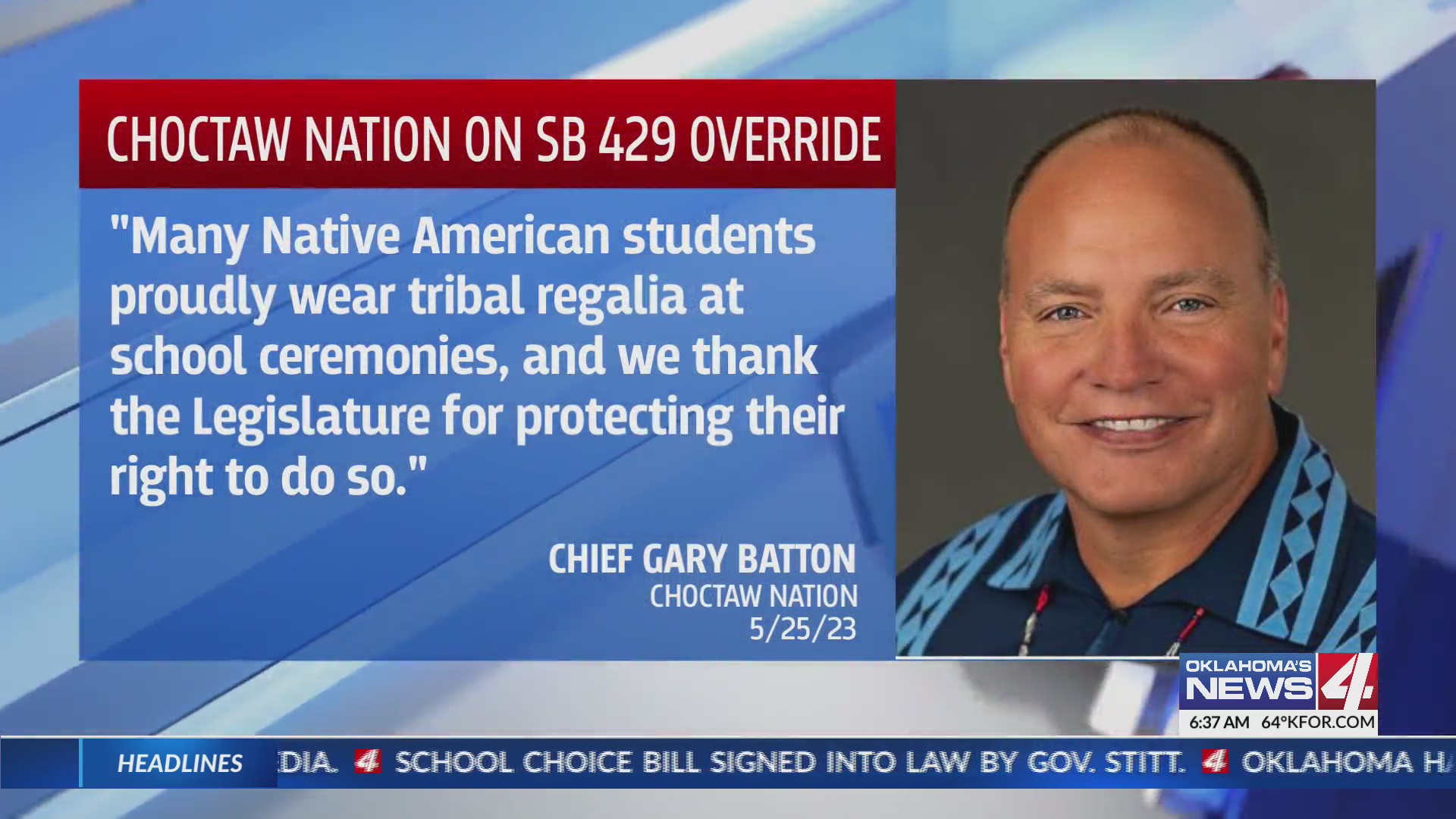 Tribal regalia bill overridden at Oklahoma State Capitol – KFOR.com ...