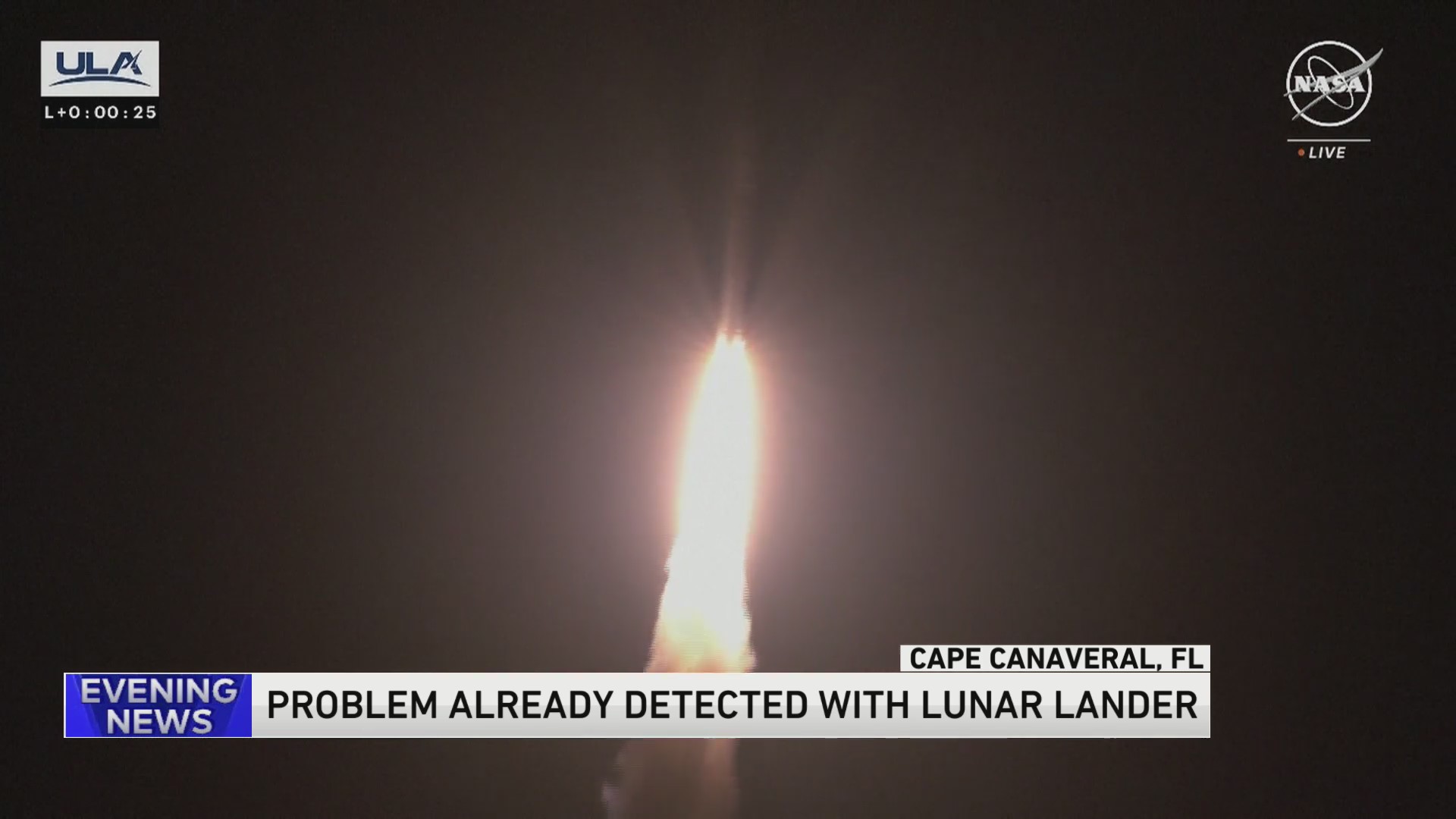 Anomaly detected in lunar lander mission – WGN-TV