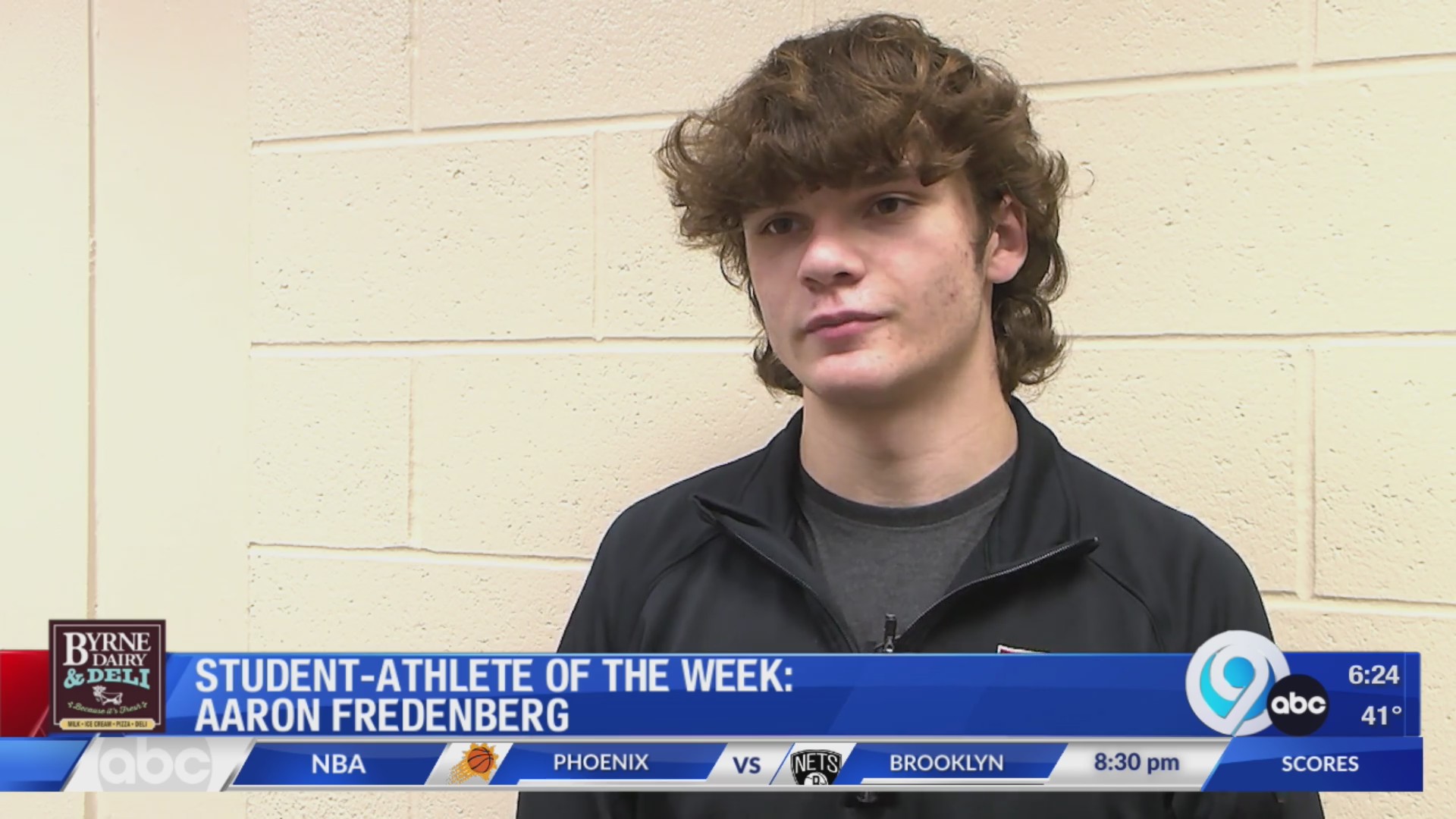 Student-Athlete of the Week: Aaron Fredenberg – WSYR