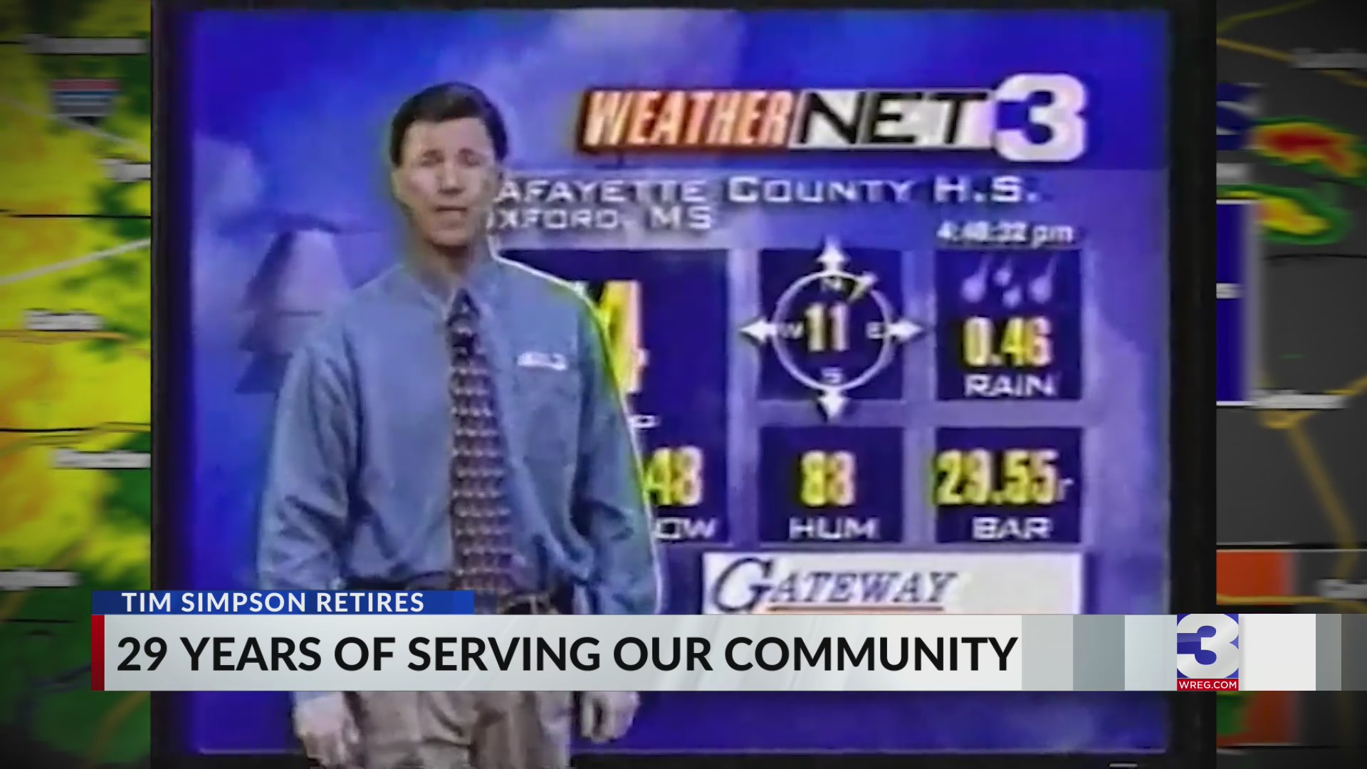 Memories of weather expert Tim Simpson on final day at WREG – WREG.com