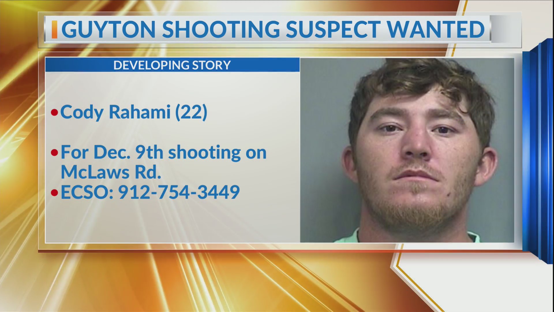 Effingham Co. Sheriff’s Office seeking person of interest – WSAV-TV