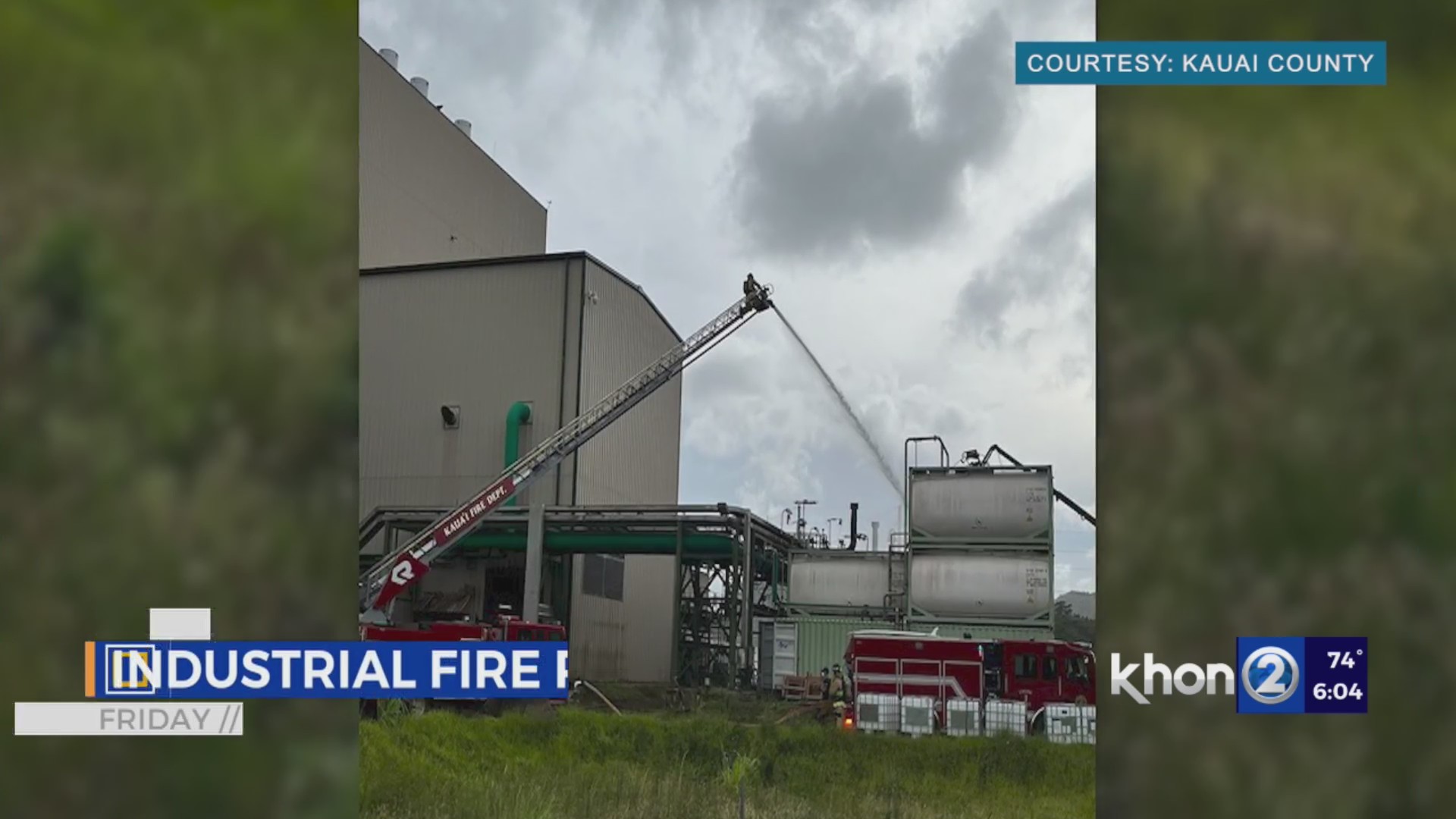 Kauai firefighters battle industrial structure fire at Kuia Place – KHON2