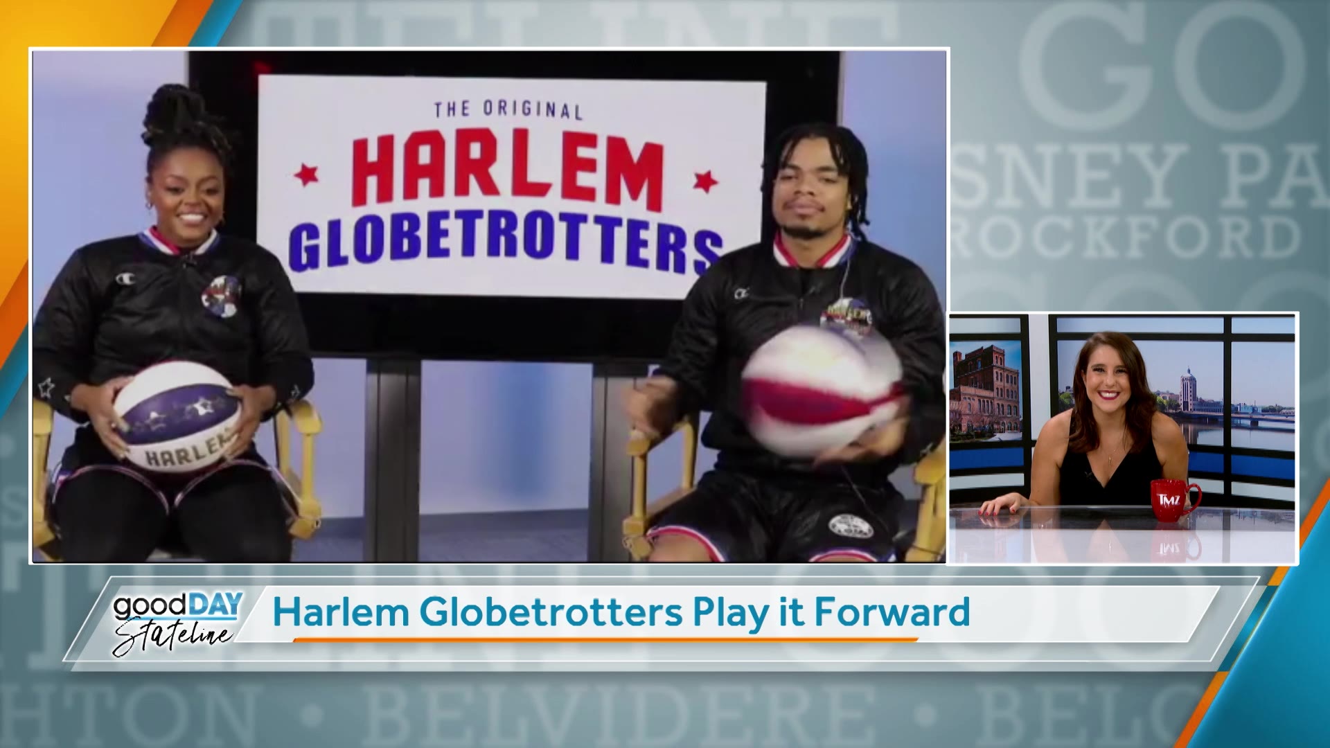 Harlem Globetrotters Cherelle ‘Torch’ George and Wham Middleton show ...