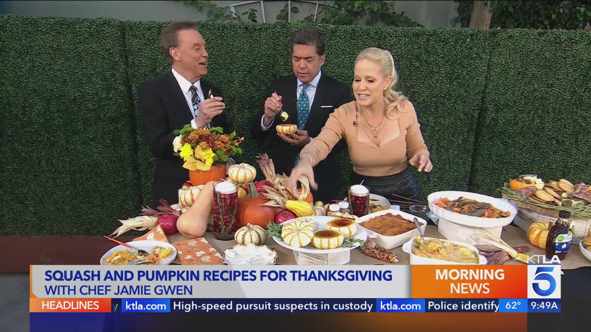 Chef Jamie Gwen dishes up a Thanksgiving feast – KTLA