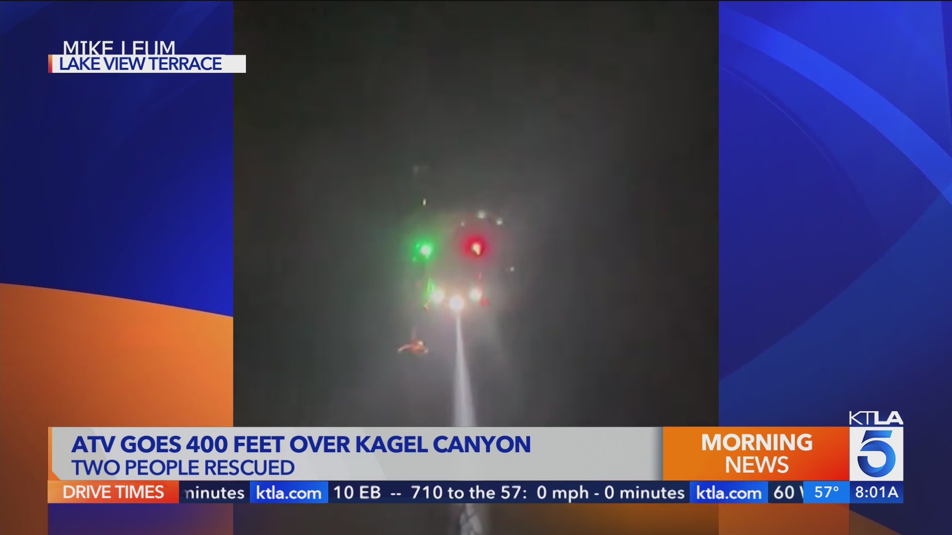 ATV riders rescued after falling 400 feet off cliff – KTLA