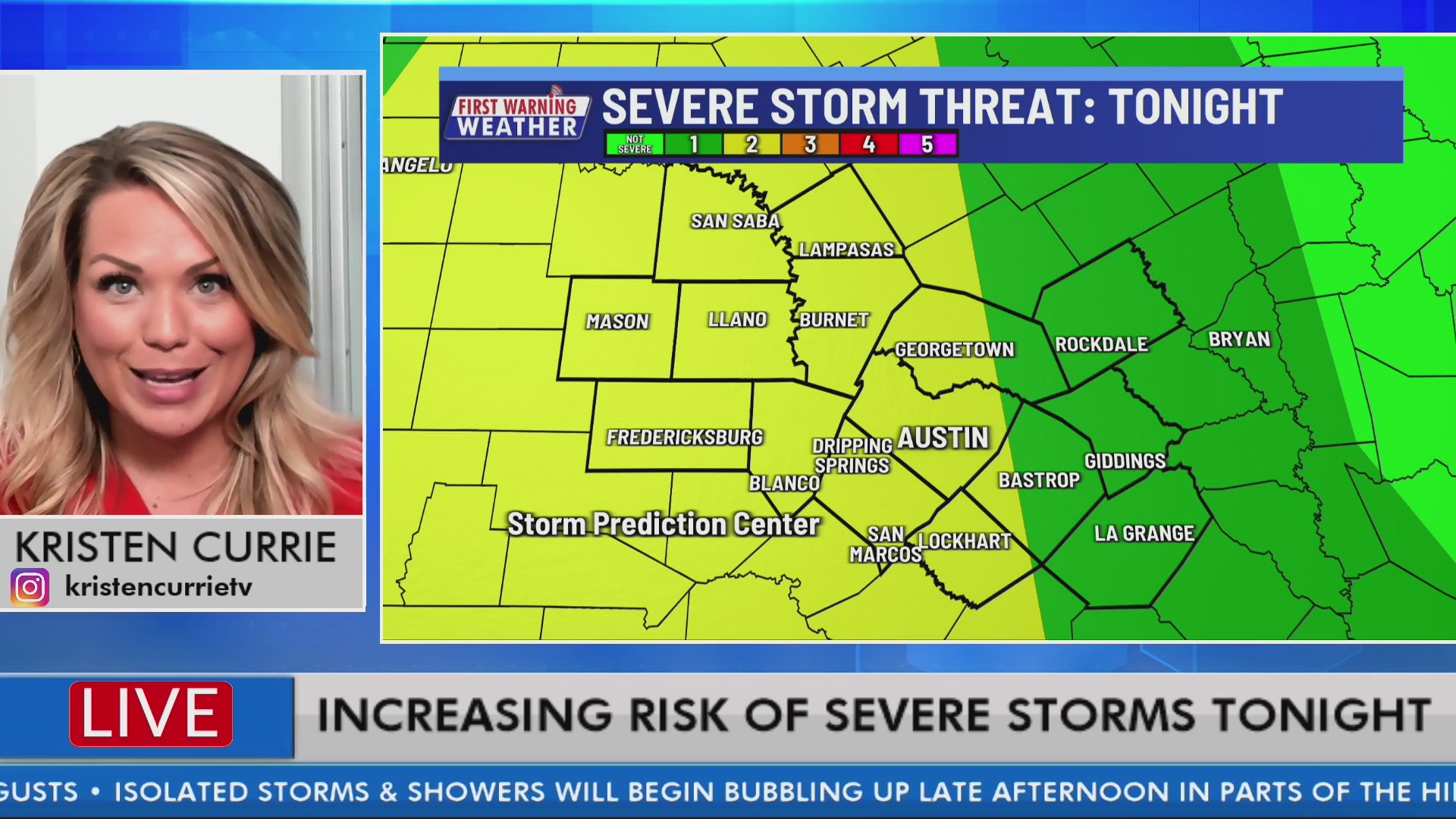 Kristen Currie update on Friday night severe weather outlook – KXAN Austin