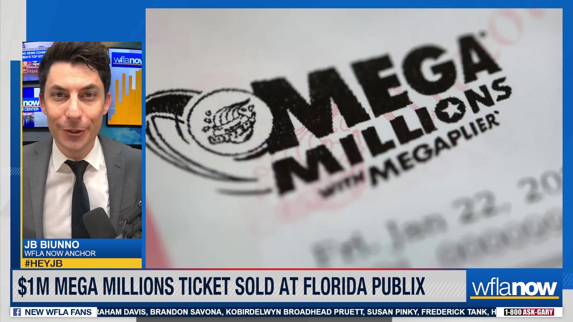 $1M Mega Millions ticket sold at Florida Publix – WFLA