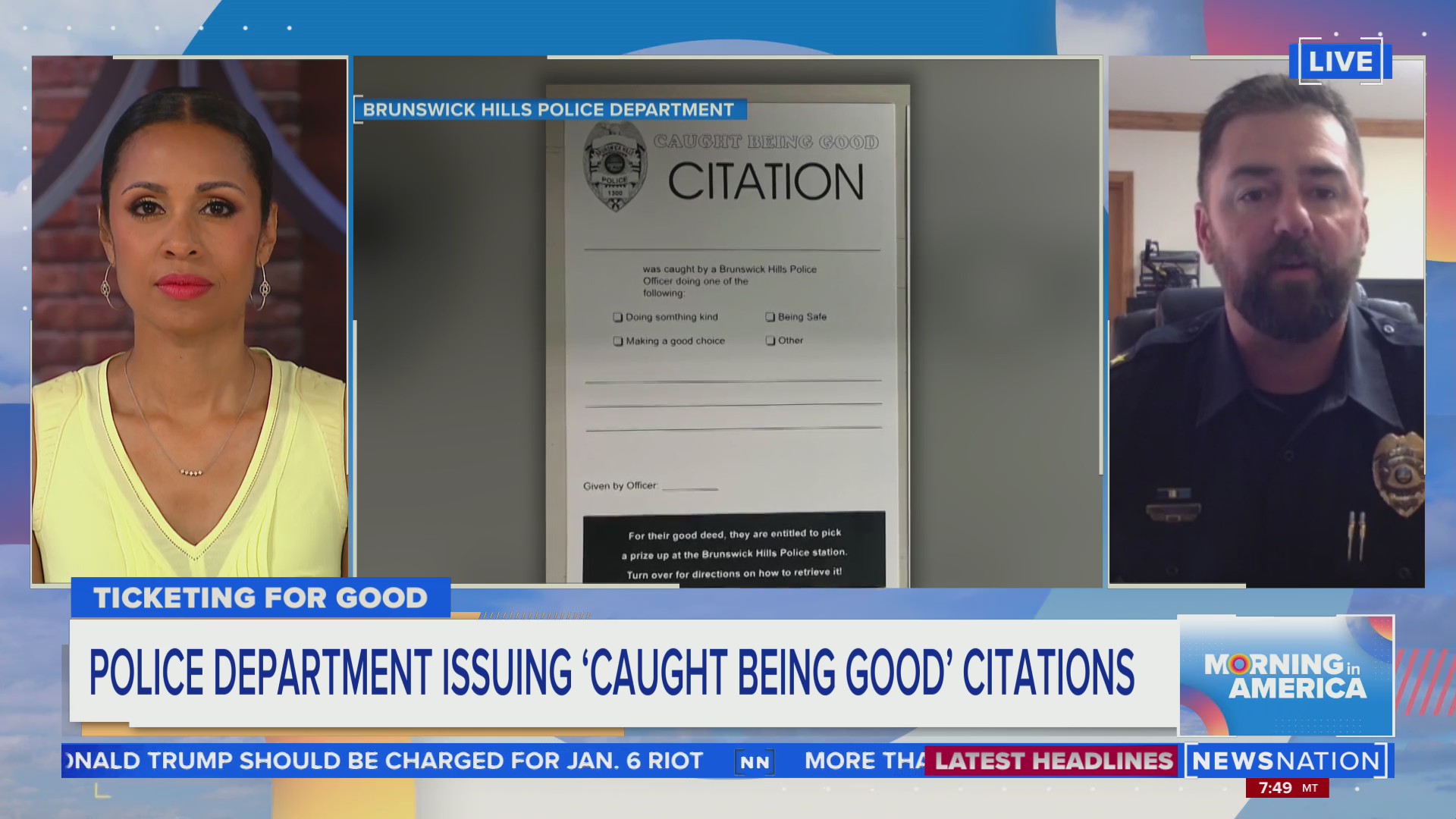 Police department issuing ‘caught being good’ citations | Morning in ...