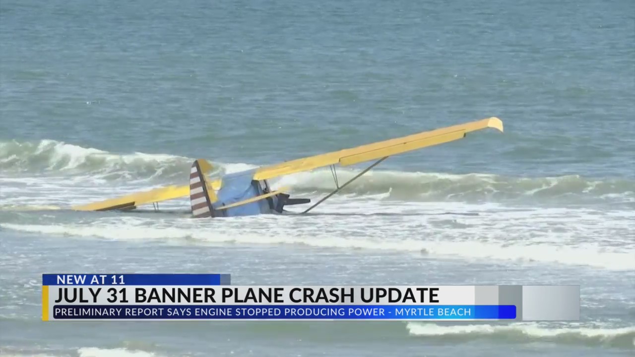 NTSB: Engine failure cause of banner plane crash – WBTW