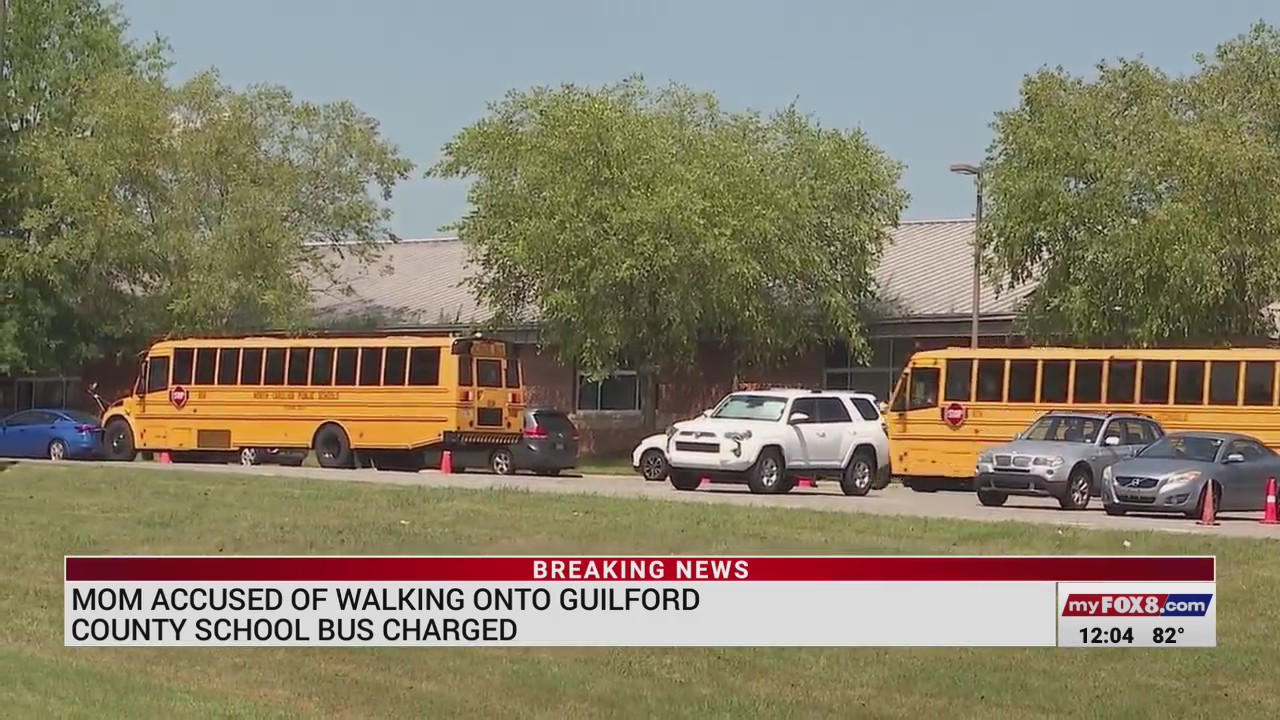 Mom accused of walking onto Guilford County school bus charged – FOX8 WGHP