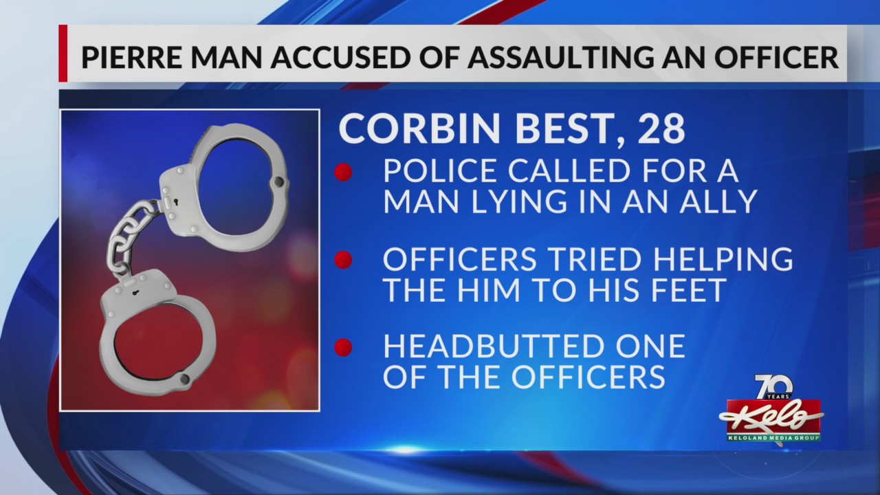 Pierre man accused of assaulting officer – KELOLAND.com