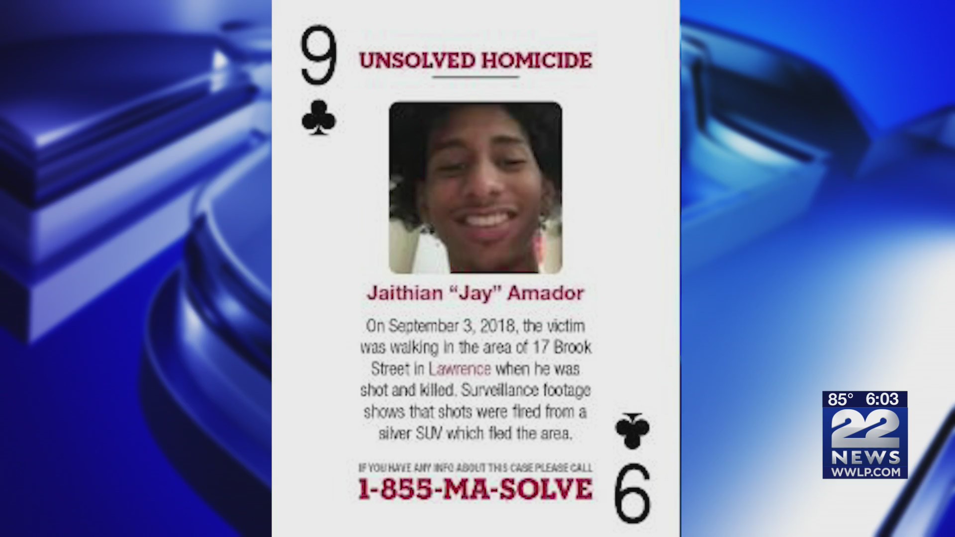 Jay Amador featured on unsolved homicide playing card – WWLP