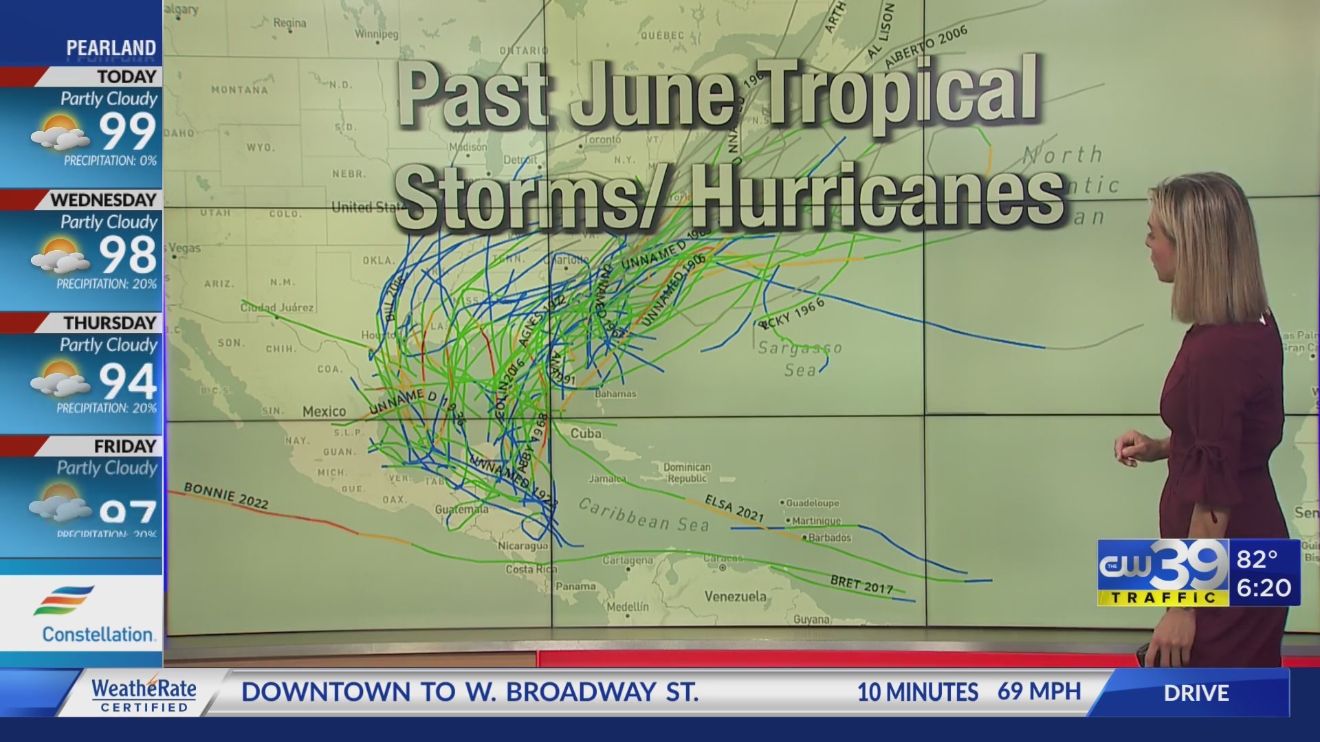 June tropical history + Track origins – CW39 Houston