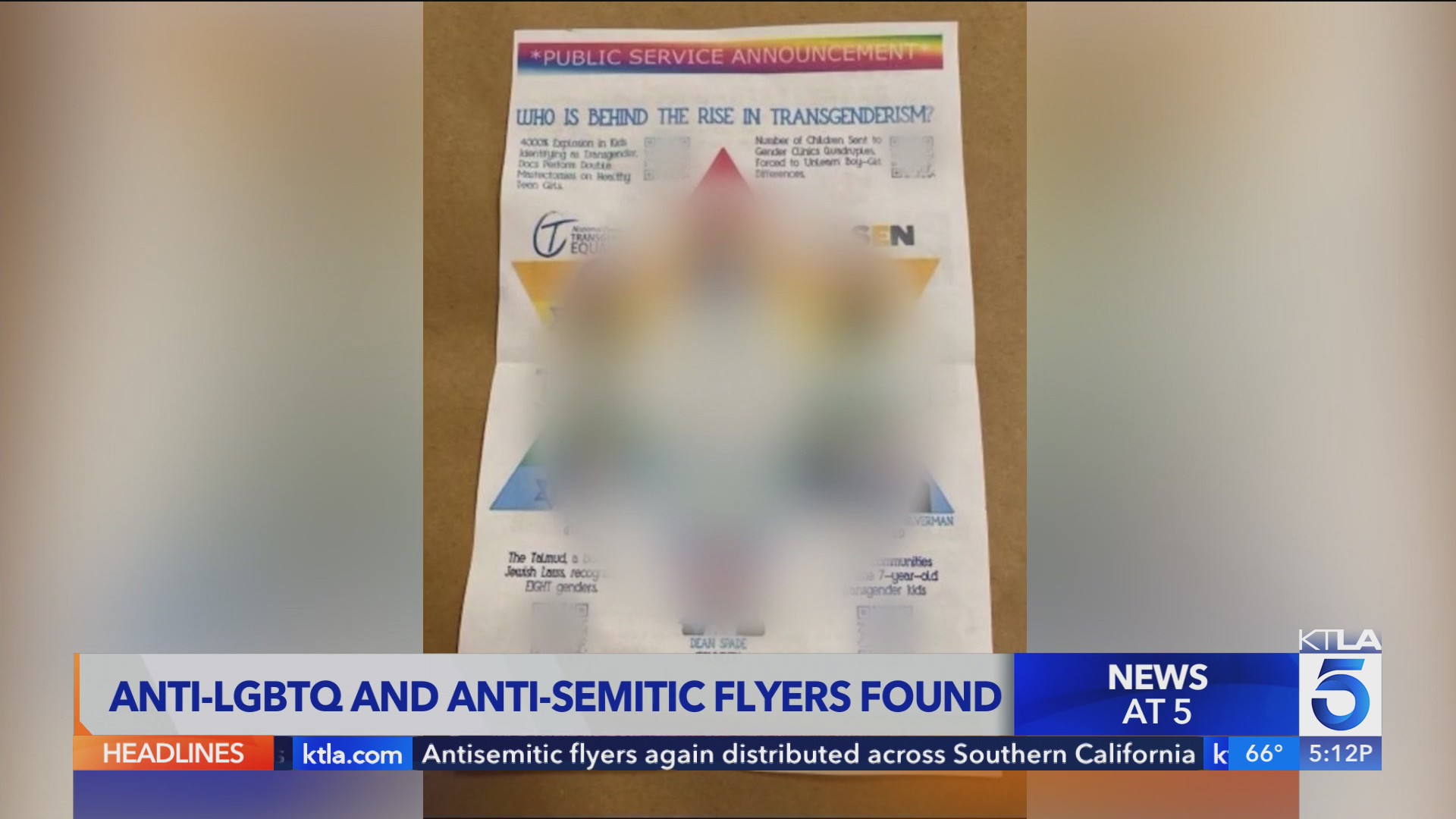 Anti-LGBTQ and anti-Semitic flyers found in Huntington Beach – KTLA