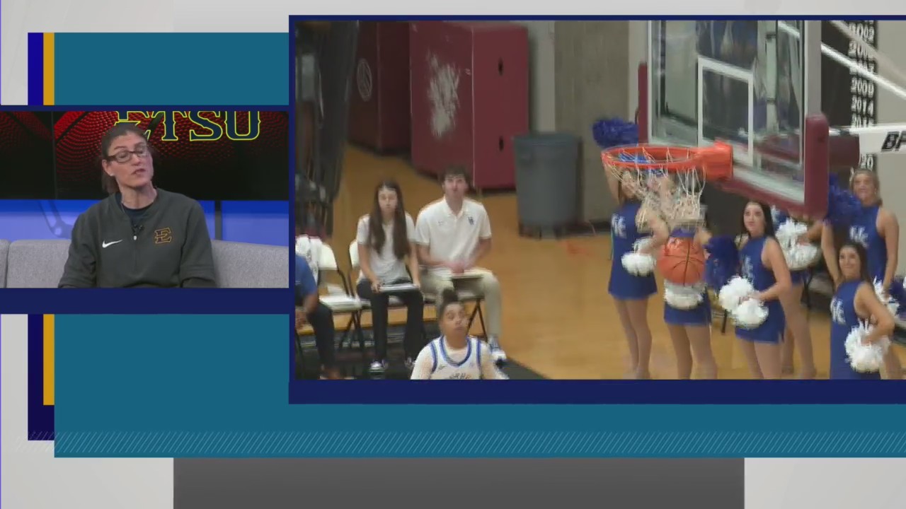 ETSU Women’s Head Basketball Coach Brenda Mock Brown talks about the ...