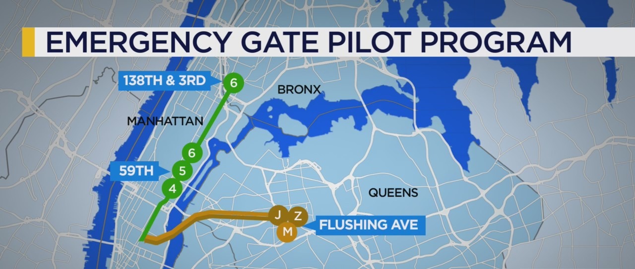 Emergency gates will have a 15-second delay at three subway stations ...