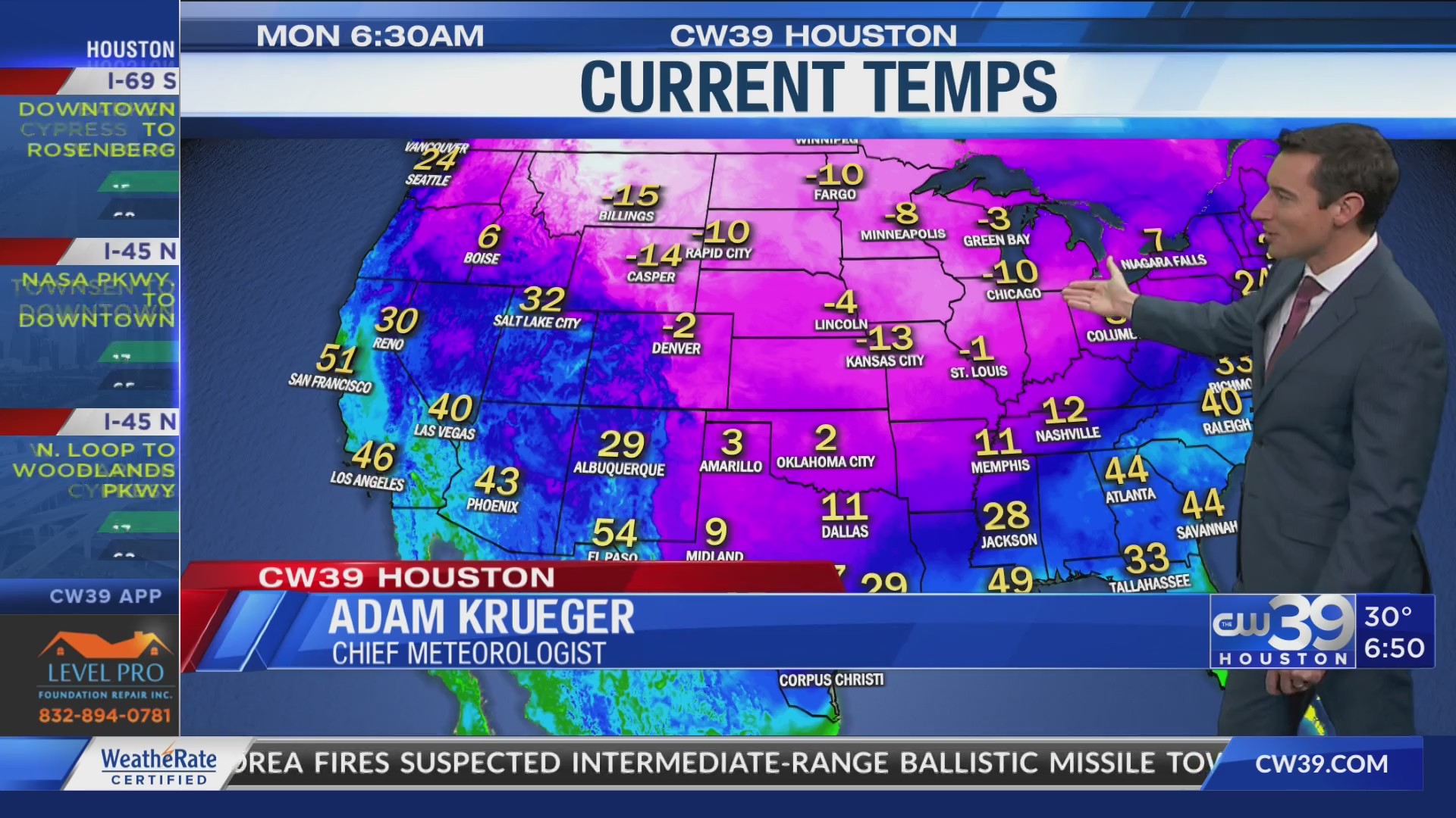 Arctic Air moving through central U.S. | CW39 – CW39 Houston