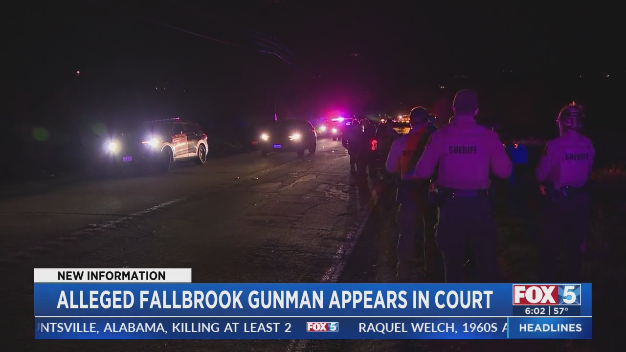 Alleged Fallbrook Gunman Appears In Court – FOX 5 San Diego & KUSI News
