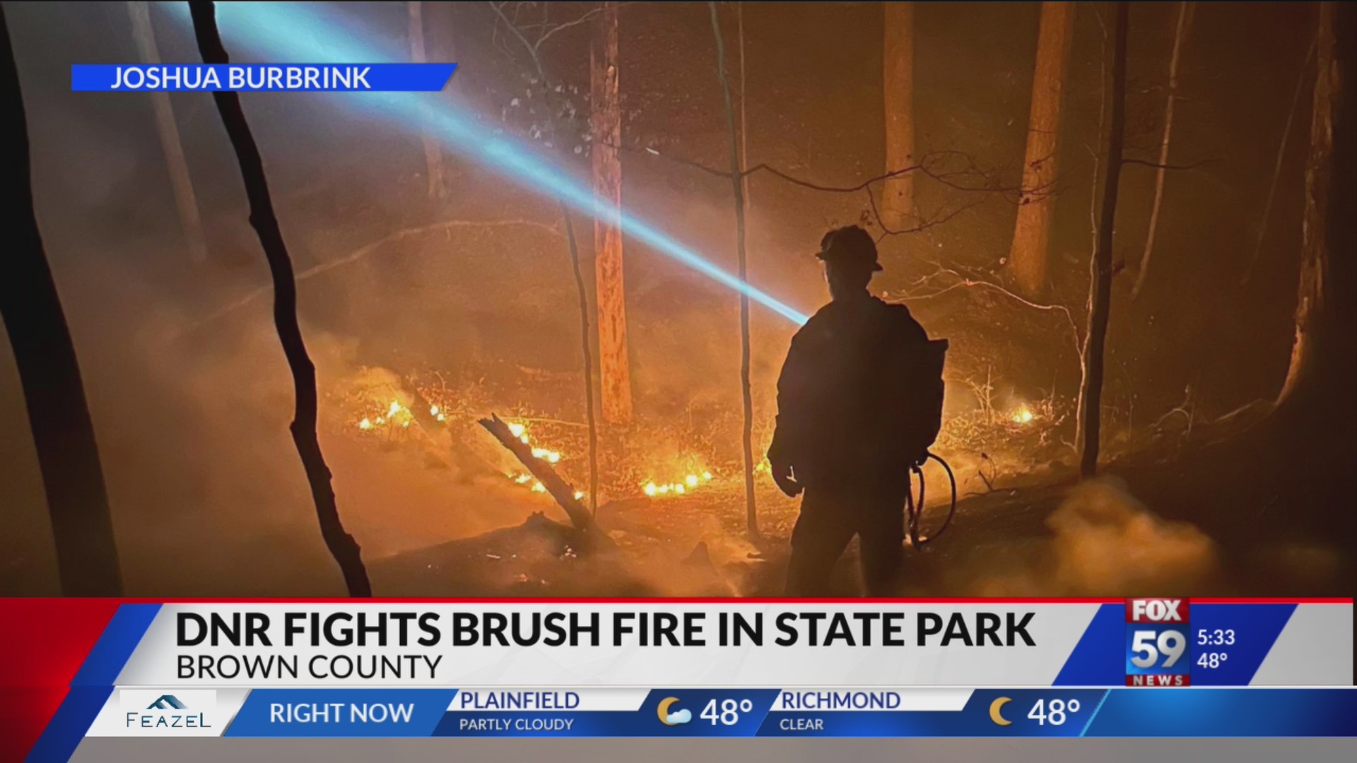 DNR crews continue to fight Brown County State Park fire – Fox 59