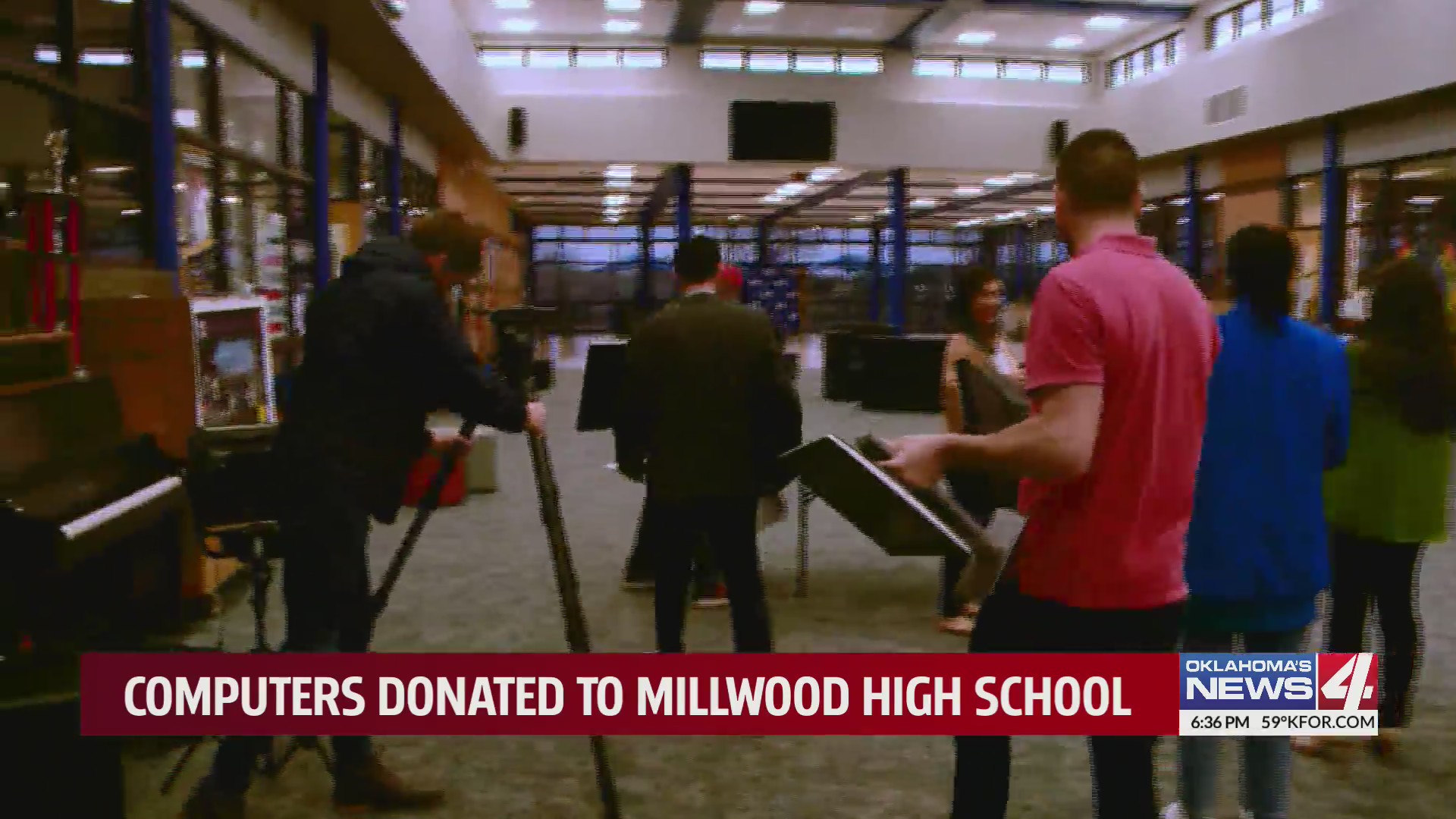 OK Co. Clerks Office donates computers to Millwood High School – KFOR ...