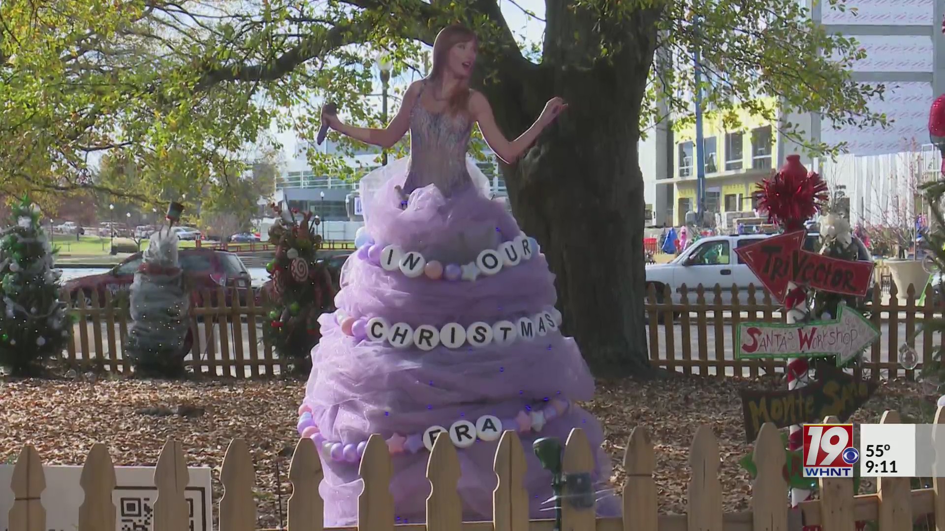 Taylor Swift Tree Makes Appearance at 2023 Tinsel Trail | December 1 ...